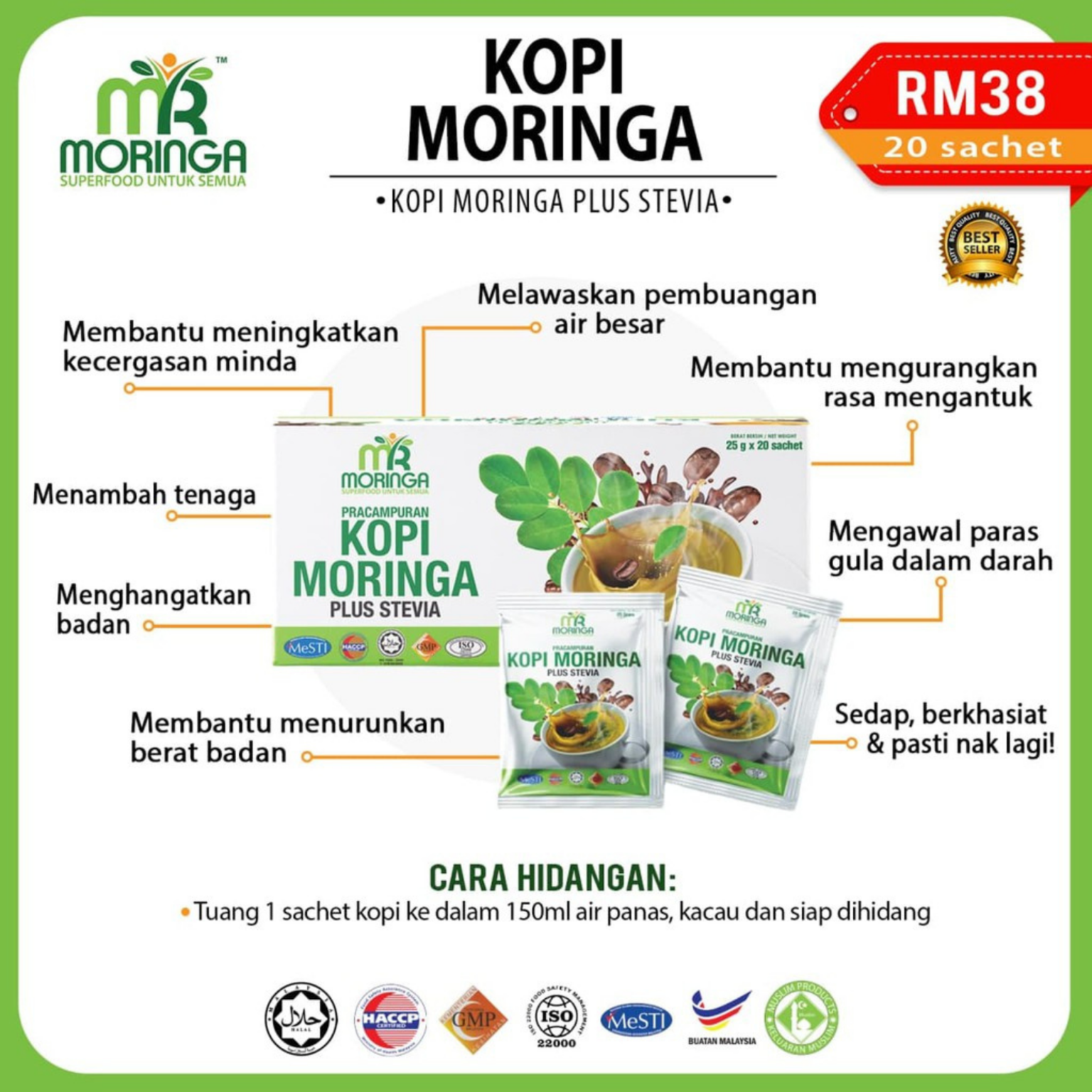 Supplement Moringa Asli Malaysia – MR Moringa | Tenaga & Imun